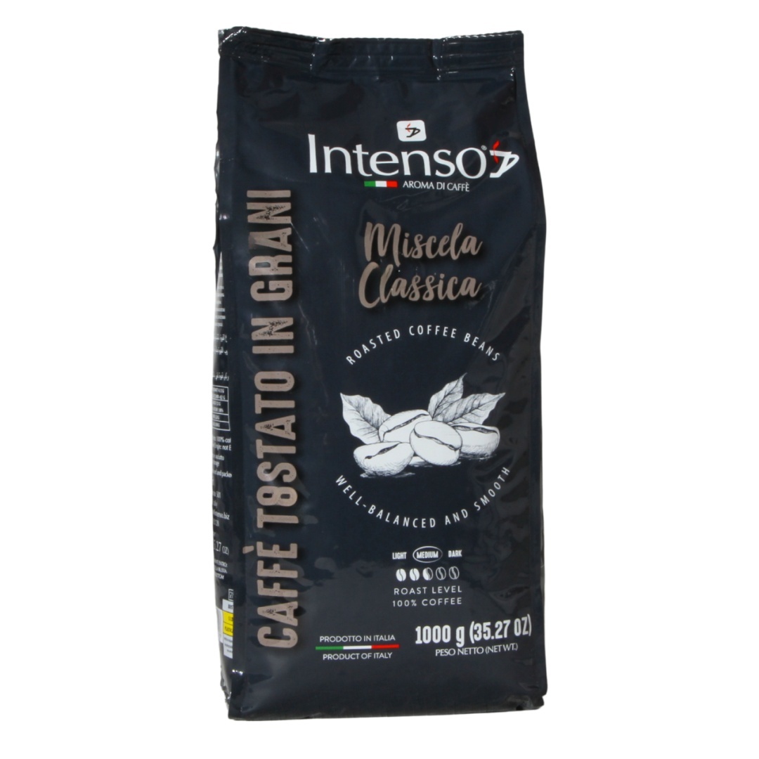 CAFFE INTENSO KAWA ZIARNISTA 100% Robusta Miscela Classica 1kg - Sklep ...